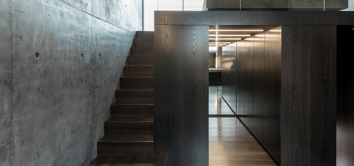 Slim linear light lines at a private home » at Luxsystem.de