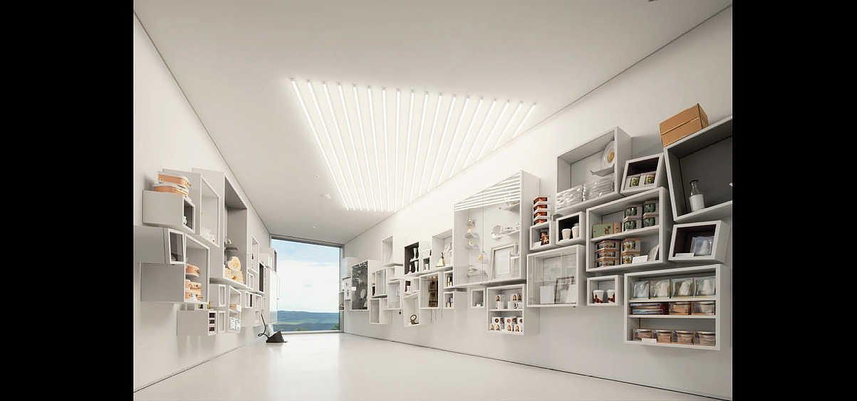 Museum: Shop lighting with elegant luminaire by Luxsystem