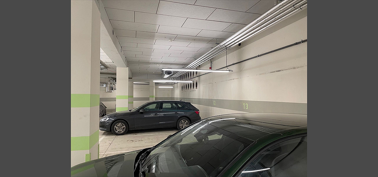 Tiefgarage Beleuchtung mit LED Leuchten | von Luxsystem